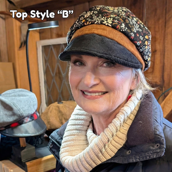 Classic Poorboy Cap, Featuring 12 Head Sizes, unisex sewing pattern an ...