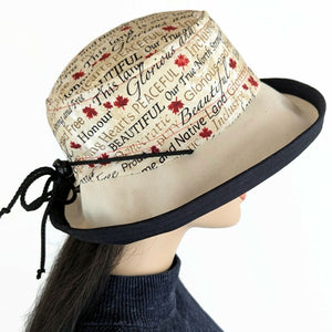 101 Sunblocker UV summer sun hat with large wide brim featuring Canada ...