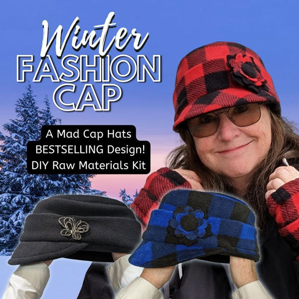 Winter Fashion Cap Raw Materials Sewing Kit - madcaphats